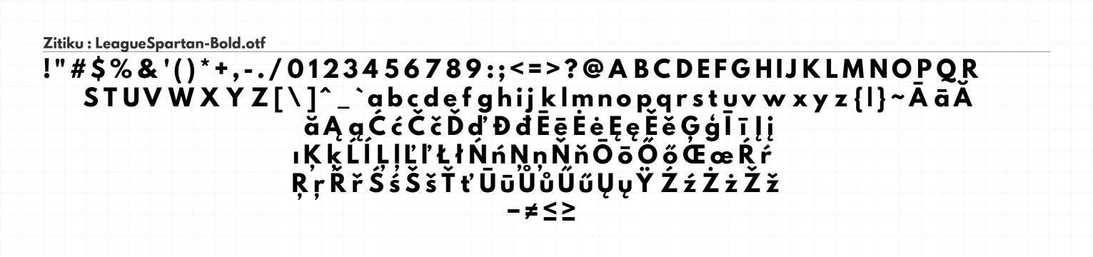League Spartan Sans Font - 英文字体字体下载 - 免费商用字体下载 | 字体库
